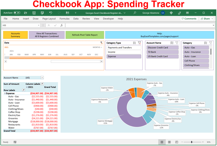 Checkbook Software: Take Charge of Your Money with Our Spreadsheets ...
