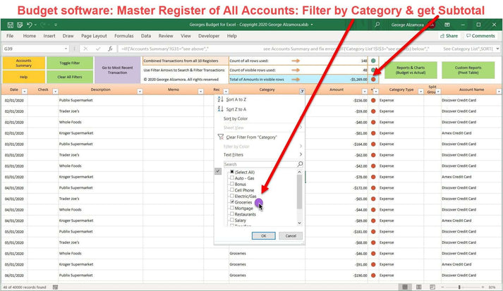 Money Management Software Home Budgeting Spreadsheet Save Build Wealth ...