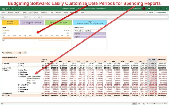 Wealth Management Spreadsheet Dashboard | Budgeting & Checkbook App ...